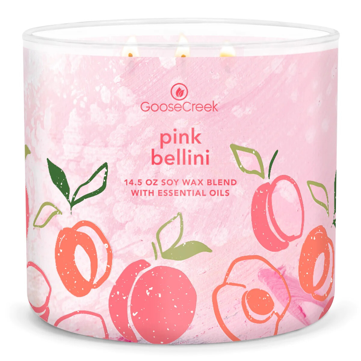 Pink Bellini 3-Docht-Kerze 411g, 25,95