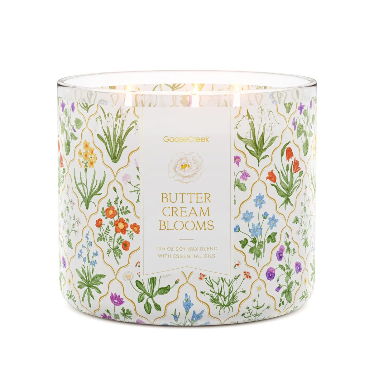 Buttercream Blooms 3-Wick-Candle 411g, 22,00