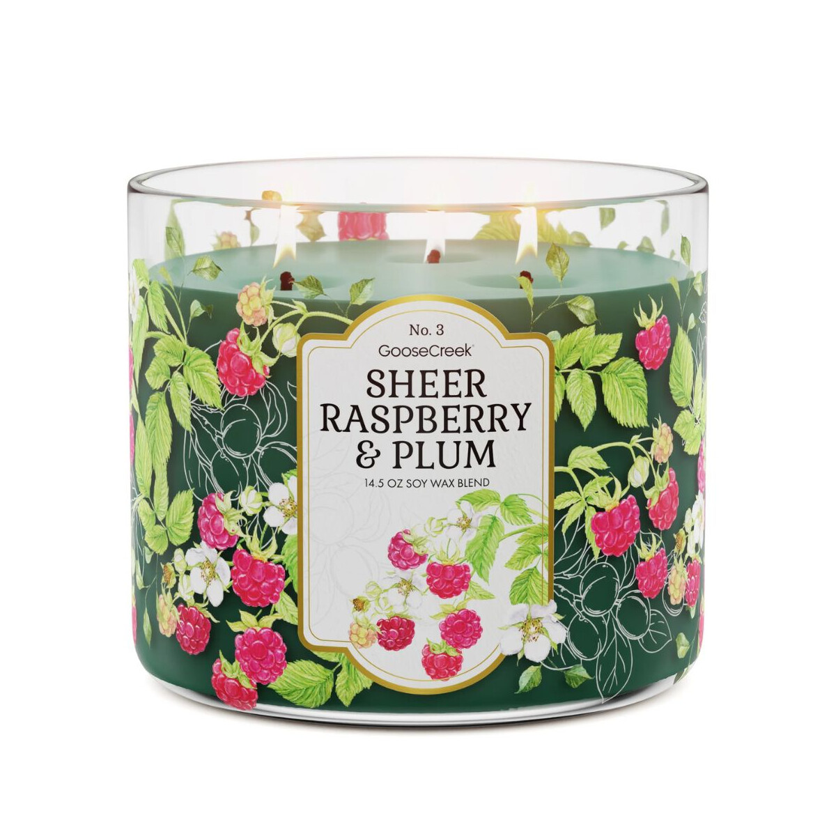 Sheer Raspberry & Plum 3-Wick-Candle 411g, 25,95
